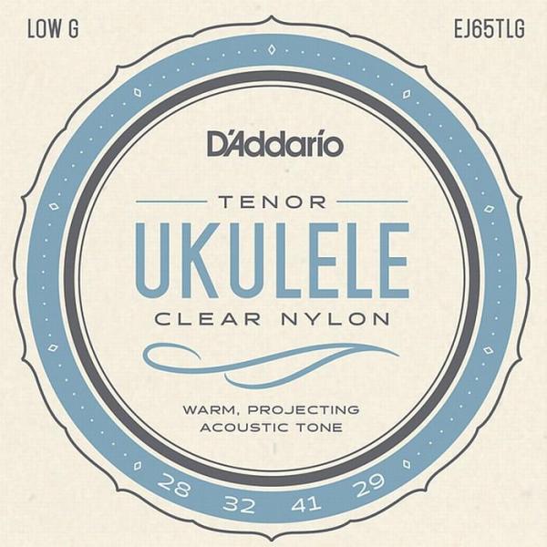 数量限定特価 テナーLow-G弦 ダダリオ D'Addario EJ65TLG  テナーウクレレ弦 クリアナイロン D'Addario