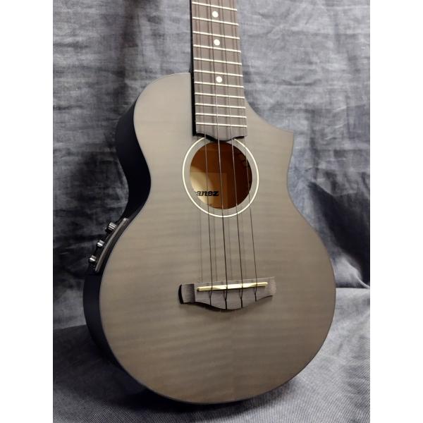 Ibanez UEW12E-BIF Black Ice Flat エレクトリックウクレレ コンサートサイズ