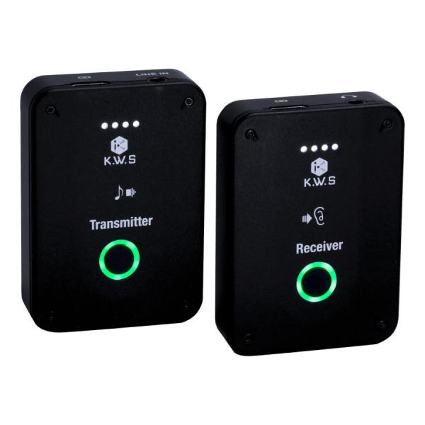 K.W.S by KIKUTANI KWS-EM1 (イヤホン含まず) ワイヤレス インイヤーモニター システム 送信機 受信機 セット イヤモニ