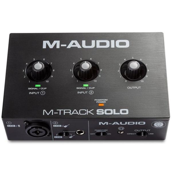 M-Audio M-Track Solo コンボ入力 ファンタム電源搭載 48KHz 2チャンネル USBオーディオインターフェース