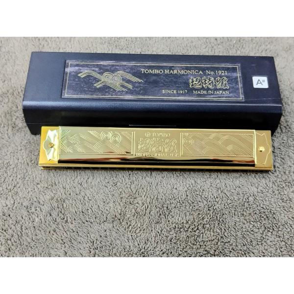 アウトレット特価 TOMBONo.1921 A# 超特級 複音ハーモニカ