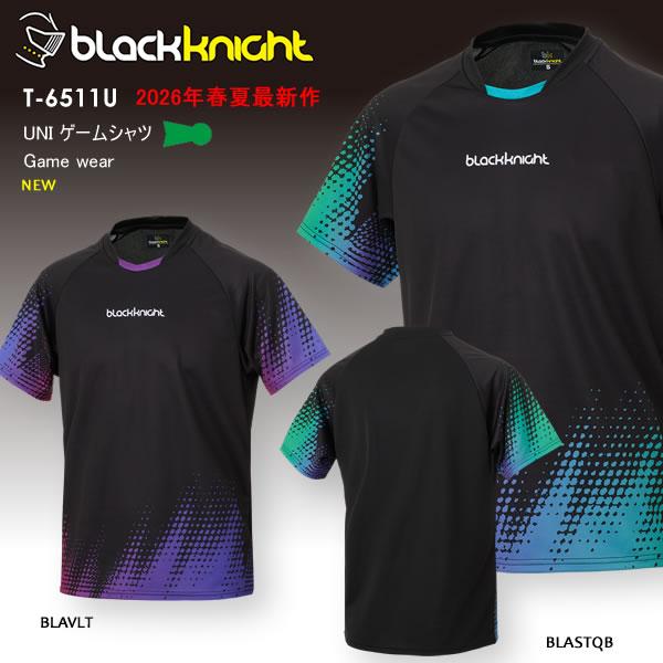 【発売日：2026年04月16日】ブラックナイト BLACK KNIGHT バドミントン ウェア BADMINTONUNI ユニ ゲームシャツ ゲームウェア 日本バドミントン協会公認【速乾吸汗のドライ素材】表面はなめらか、裏面はメッシュ、吸...