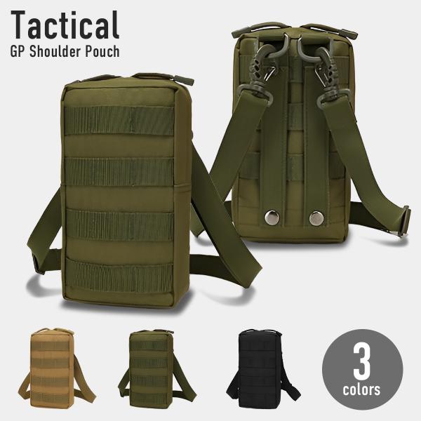 【多機能性】タクティカル GP ショルダーポーチは、EDC（Every Day Carry）に最適なユーティリティポーチです。小物から財布、スマホまで、必要なアイテムをすっきりと収納できます。日常使いからアウトドアまで、幅広いシーンで活躍し...