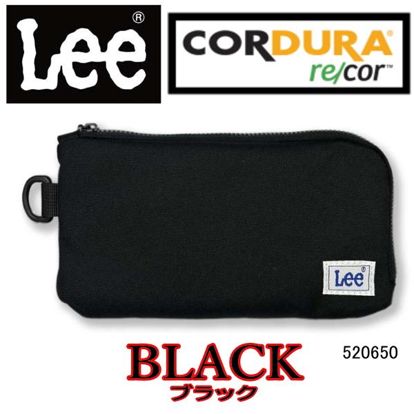【Lee L字ファスナーロングウォレット 520650 長財布 コーデュラ】CORDUR re/cor のナイロンを使用して作られたL字ファスナー長財布ウォレットチェーンやストラップなどが付けれるDカン付き！バックポケットもあり！普段使いは...