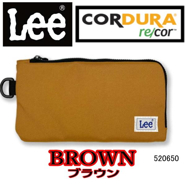 【Lee L字ファスナーロングウォレット 520650 長財布 コーデュラ】CORDUR re/cor のナイロンを使用して作られたL字ファスナー長財布ウォレットチェーンやストラップなどが付けれるDカン付き！バックポケットもあり！普段使いは...