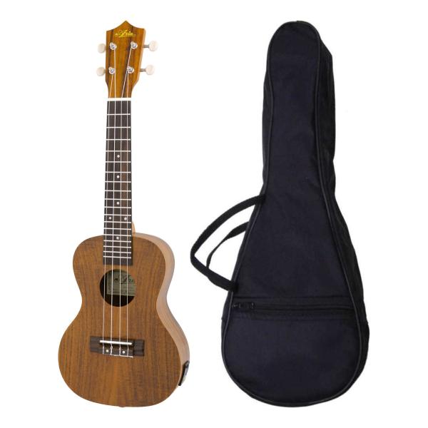 ※画像は撮影用商品のため、お届けの際の商品とは異なります。★セット内容★　本体:ARIA ACU-1KE　ソフトケース:付属品　//　コア材を採用したコンサートウクレレACU-1Kのエレクトリックモデル。歯切れの良い、明るいサウンドが特徴で...