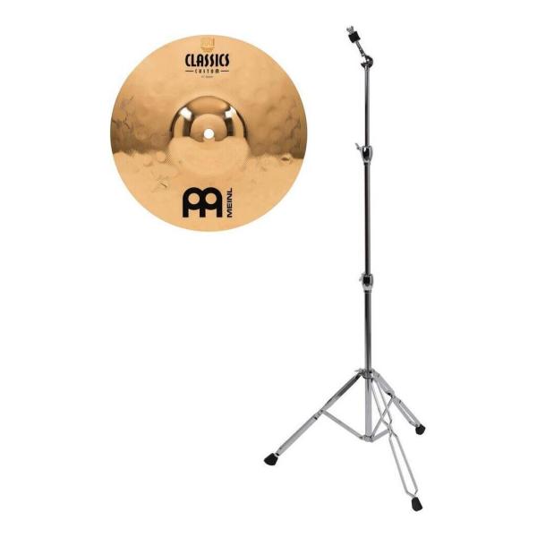 ★セット内容★　10インチ スプラッシュシンバル:MEINL CC10S-B　シンバルスタンド:KC CS-01　//　10インチスプラッシュシンバル、シンバルスタンドをセットにしました。[10インチスプラッシュシンバルMEINL CC10...