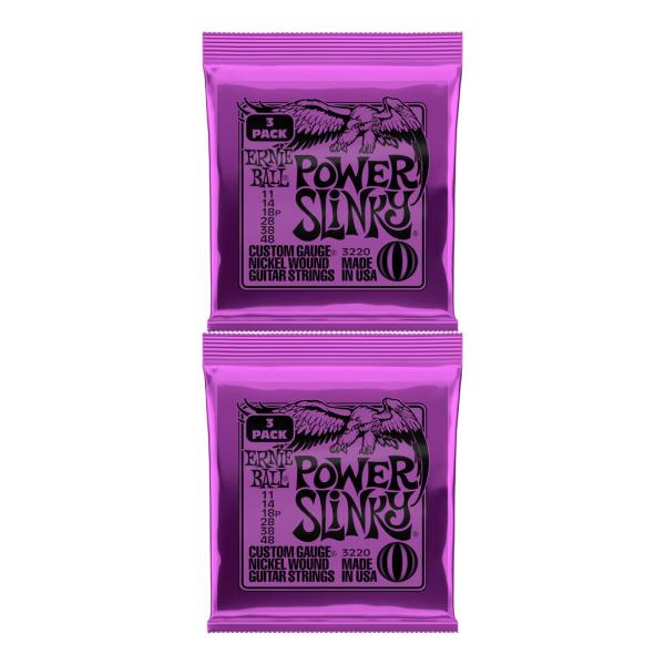 ロックンロールやブルーズの骨太なサウンドにパーフェクトにマッチした太めのゲージ・コンビネーションのスリンキー・シリーズのパワー・スリンキーが便利な3セット・パックでお求めいただけます。スリンキー・シリーズはスズ・メッキ・ヘックス・スティール...