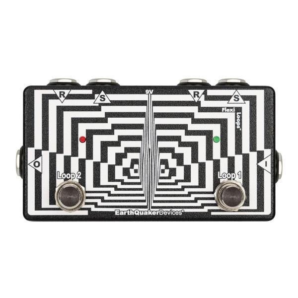 Flexi LoopsTMDual Effects Loop Switcherアースクエイカーデバイセスが開発した電子リレー方式のトゥルーバイパスで、踏み方の違いによって通常のラッチ式のスイッチとしても、モーメンタリースイッチ(アンラッチ式...