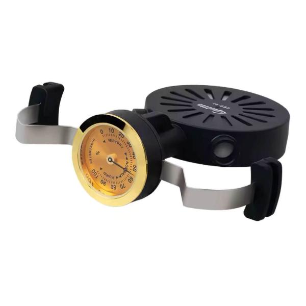 こちらの商品はお取り寄せとなります。3日〜1週間ほどでお届け可能です。メーカー品切の際はお時間を頂きます。Guitto GHD-03は、アコースティック/クラシックギター向けのサウンドホール取付け型加湿器です。加湿ユニットと針式湿度計を一体...