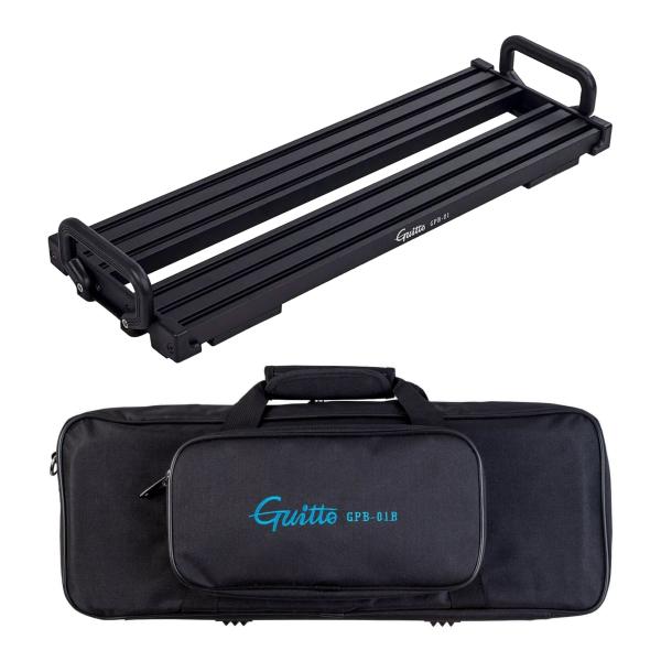 こちらの商品はお取り寄せとなります。3日〜1週間ほどでお届け可能です。メーカー品切の際はお時間を頂きます。GPB-01は、軽量かつ強靭なアルミ合金フレームに折りたたみ式アンダーシャーシを備えたペダルボードです。付属の固定ブロックを使う独自の...