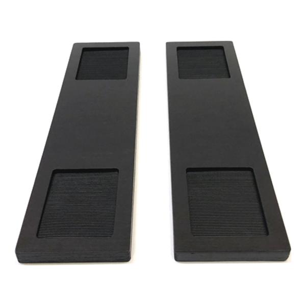 ※画像は撮影用商品のため、お届けの際の商品とは異なります。ピアノあんぜん敷板PIANO SAFETY FLOOR BOARD防振、キャスター脱輪防止の敷板。敷板に溝があり、防振ゴムが貼ってあります。キャスター脱輪防止と防振効果。※敷板裏面は...