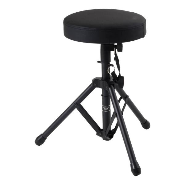 DT-01Bは、持ち運びやすさと座り心地を両立した、シンプルかつ高機能なドラムスローンです。5段階(46.5〜66cm)の高さ調整機能で、プレイヤーの体格や演奏スタイルに合わせた最適なセッティングが可能。厚手クッションを備えたパッド入りシー...