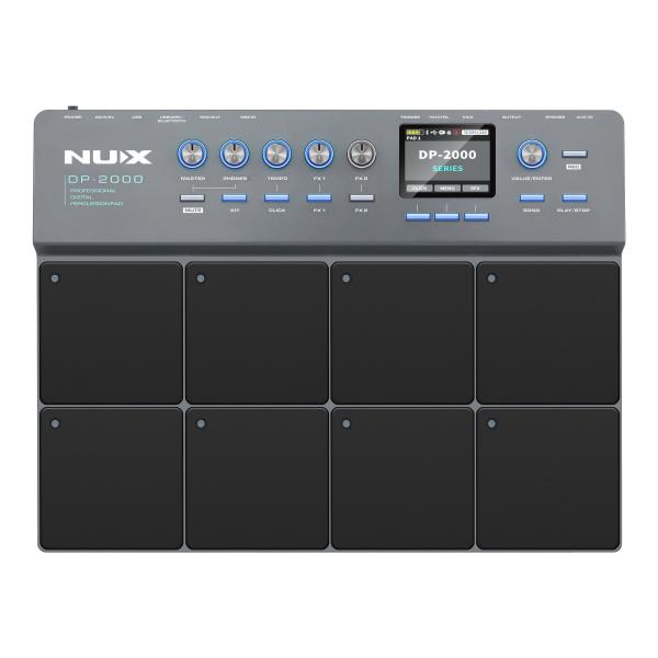Digital Percussion Pad DP-2000は、ベロシティ対応の独立した8つのストライクパッドを備えたパーカッションパッド。NUX DM-8から移植された高品質なアコースティックドラムサウンドに加え、多くのサウンドライブラリ...