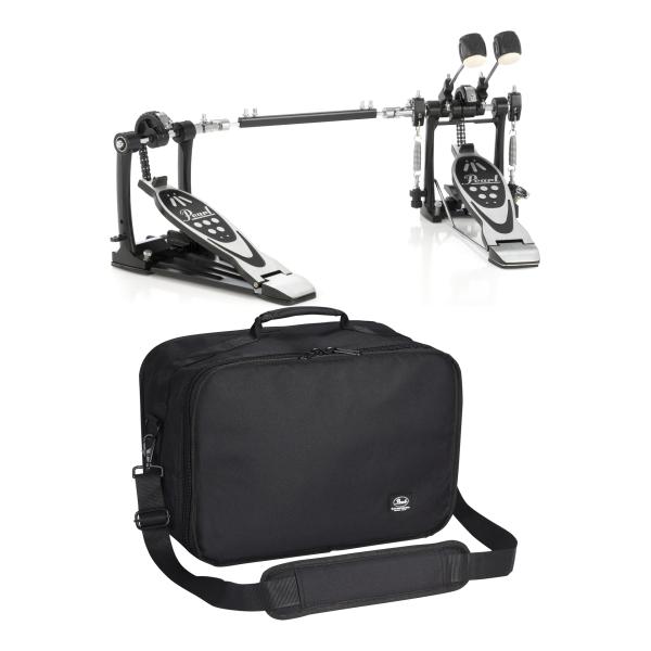 ★セット内容★　本体:Pearl P-532　ツインペダルケース:Pearl PSC-CPPB　//　P-532 TWIN DRUM PEDAL限定発売!コストパフォーマンス抜群のツインペダルが国内＜限定＞上陸!!パールのエリミネーターペダ...