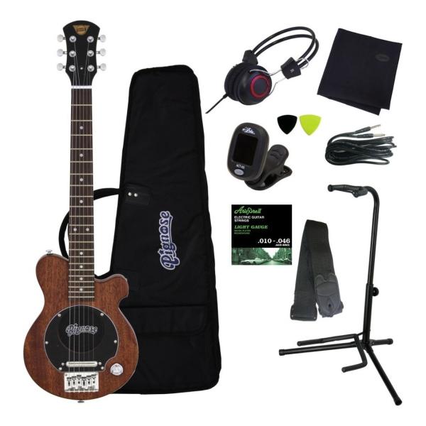 ※画像は撮影用商品のため、お届けの際の商品とは異なります。★セット内容★　ギター本体:Pignose PGG-200MH　ソフトケース:付属品　3mシールド:付属品　チューナー:ARIA ACT-03　ストラップ:ギターをを肩からかける為の...