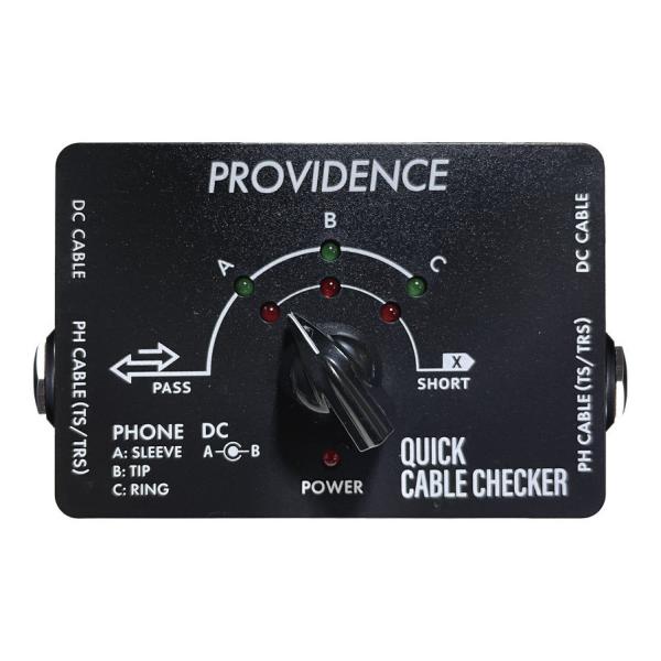 Providence QCC-101は、ライブやレコーディング現場における機材トラブルを未然に防ぐために開発された、必携のポータブルケーブルテスターです。フォンケーブル(TS/TRS)やエフェクターで多用される2.1mmDC電源ケーブルなど...