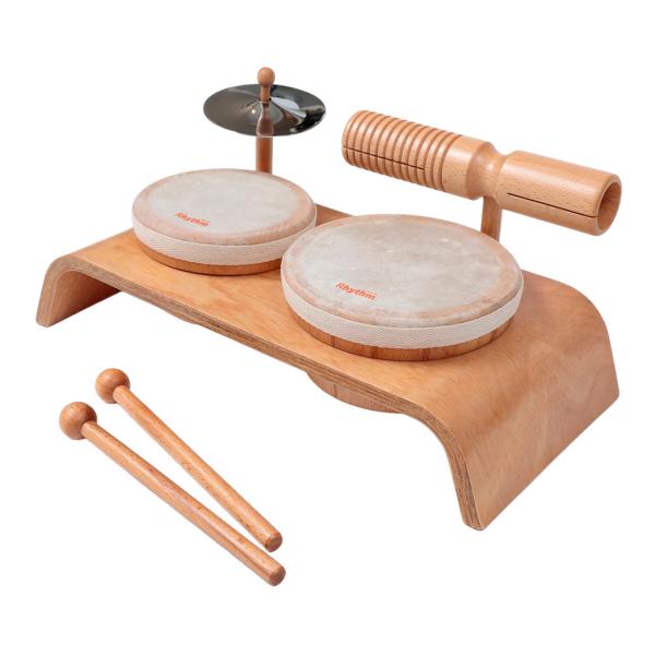 ※画像は撮影用商品のため、お届けの際の商品とは異なります。リズムポコミニミニドラムセットMini Mini Drum Setリズム・ポコシリーズのドラムセットから、少し小さいサイズが新登場。ドラムセットを始めやすいシンプル仕様で年齢の小さい...