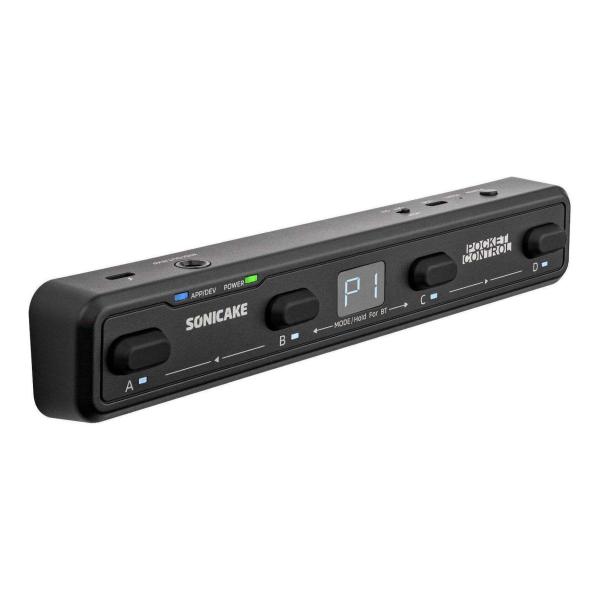 PocketControlは、USBホスト機能を備えた4フットスイッチ仕様のMIDIフットコントローラーです。6.35mm TRS、USB、Bluetooth接続によるMIDI信号送信をサポートし、最大7.5メートルの安定した無線動作範囲を...