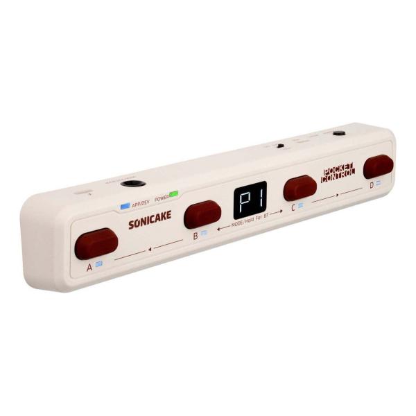 PocketControlは、USBホスト機能を備えた4フットスイッチ仕様のMIDIフットコントローラーです。6.35mm TRS、USB、Bluetooth接続によるMIDI信号送信をサポートし、最大7.5メートルの安定した無線動作範囲を...