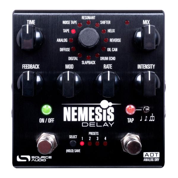 こちらの商品はお取り寄せとなります。3日〜1週間ほどでお届け可能です。メーカー品切の際はお時間を頂きます。ピュアな原音はそのままにディレイ音が重ねられるよう新たに「アナログ・ドライ・スルー」が追装備されたADT versionNEMESIS...