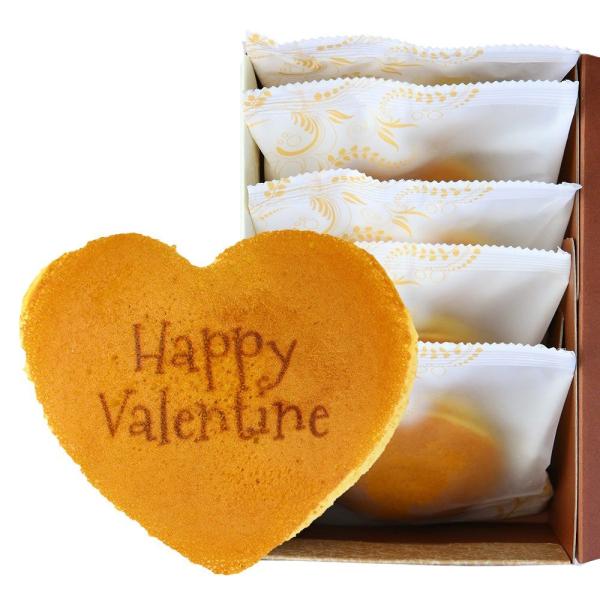 【バレンタインデー限定 ハートどら焼き】チョコレート以外のバレンタインギフトをお探しの方へ。「Happy Valentine」のメッセージ入りどら焼きです。【名称】菓子(どら焼き) バレンタイン ハート型【内容量】 5個入り【大きさ（本体）...