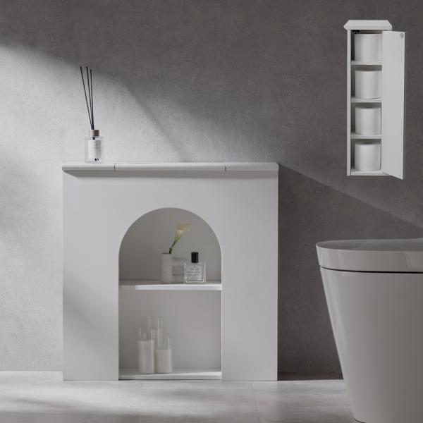 ■お届け目安（ご予約販売除く）※1営業日後出荷【サイズ】約幅60.2×奥行き18×高さ60.3cm【棚板の厚み】約1.2cm【製品重量】約11.1kg【材質】合成樹脂化粧板(メラミン)【耐荷重】天板/3kg、天板下収納部/2kg、中央可動棚...