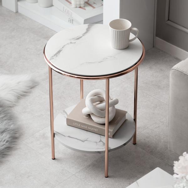 ■お届け目安（ご予約販売除く）※2営業日後出荷→ご注文からお届けまで4〜7日程【サイズ】約幅38×奥行き38×高さ48cm【天板サイズ】約幅36.5×奥行き36.5cm【棚板サイズ】約幅32.5×奥行き32.5cm【天板、棚板厚み】約1.3...