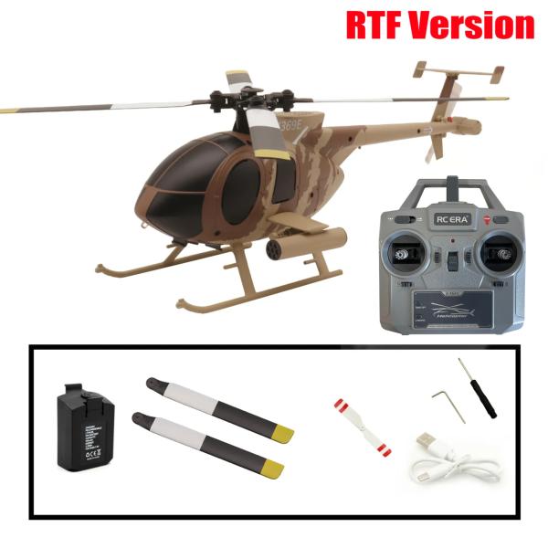 RC ERA C184 MD500 100サイズヘリコプターは高度維持機能とオプティカルフローポジショニングを搭載し、指定高度で安定したホバリングを実現します。また多方向飛行にも対応し飛行の楽しさをさらに高めます。6軸ジャイロスコープとオプ...