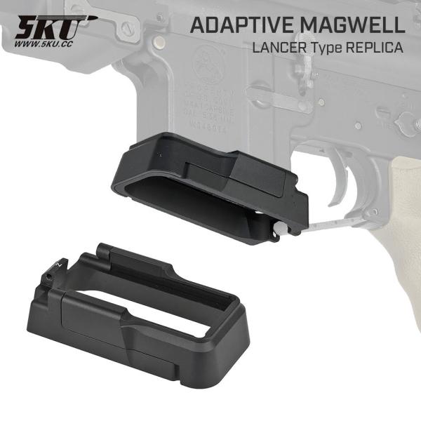 Lancer Systems Type Adaptive Magwell Two Piece Replicaは、米国LANCER社Adaptive Magwellを忠実に再現したガスブローバックM4シリーズ用レプリカカスタムパーツです。東京...