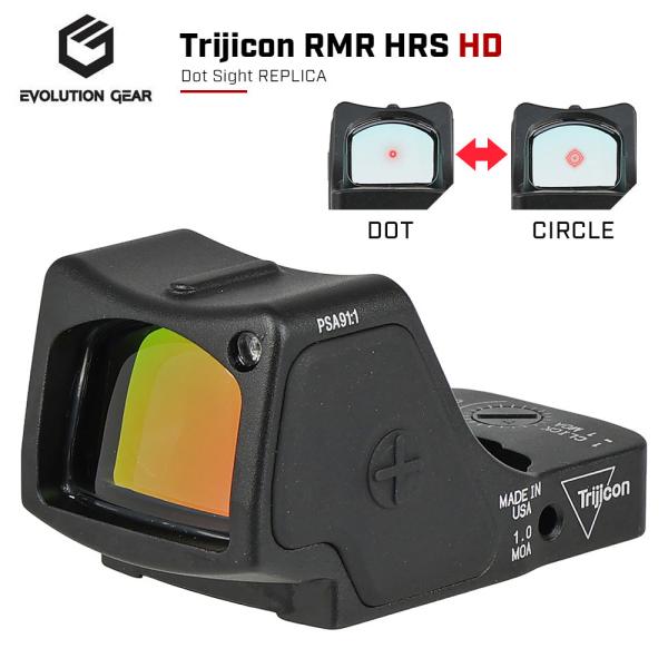 Evolution Gear Trijicon RMR HD レプリカが登場！軍用光学機器メーカーTrijiconの新型RMR HDを忠実再現した次世代コンパクトドットサイトです。従来の点に加え、新たに円形レティクルを搭載し、狙いやすさが大...