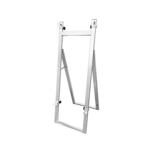 軽くて丈夫なアルミ製で屋外にも設置できるロープライスなパネルスタンド