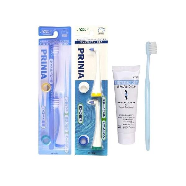 ●GC プリニア用テーパーカーブフロートブラシ ブルー (MI-1013) ＆ワンタフトブラシ (MI-1012) 各2本入Panasonic PRNIA Slimプリニア・プリニアスリム専用替えブラシ、特に磨きにくい部分を磨く歯ブラシMI...