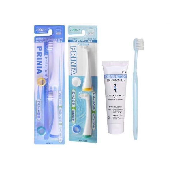 ●GC プリニア用テーパーカーブフロートブラシ ブルー (MI-1013) ＆ワンタフトブラシUS (MI-1012US) 各2本入Panasonic PRNIA Slimプリニア・プリニアスリム専用替えブラシ、特に磨きにくい部分を磨く歯ブ...