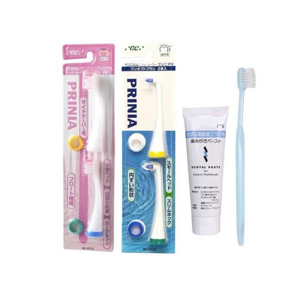 ●GC プリニア用テーパーカーブフロートブラシ ピンク (MI-1013) ＆ワンタフトブラシ (MI-1012) 各2本入Panasonic PRNIA Slimプリニア・プリニアスリム専用替えブラシ、特に磨きにくい部分を磨く歯ブラシMI...