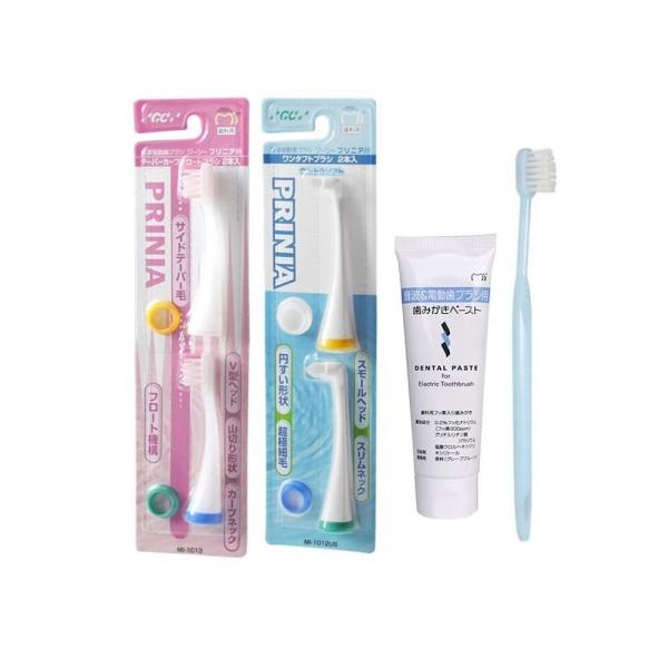 ●GC プリニア用テーパーカーブフロートブラシ ピンク (MI-1013) ＆ワンタフトブラシUS (MI-1012US) 各2本入Panasonic PRNIA Slimプリニア・プリニアスリム専用替えブラシ、特に磨きにくい部分を磨く歯ブ...