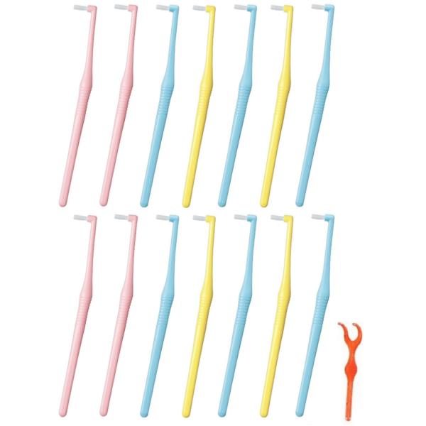 ●ライオン デント EX ワンタフト 歯ブラシ onetuft 14本 (systema) 【カラー指定なし】長めのスーパーテーパード毛を生かして、歯周ポケットケアや（露出）根分岐部ケアに。歯間部、歯頸部、叢生部、臼歯遠心部、歯周ポケット、...