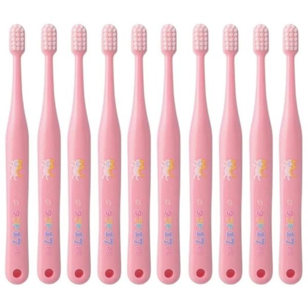 【カラー】 ピンク※メーカーにより、商品デザイン・パッケージデザイン・ハンドルカラー等は予告なく変更されることがあります。従来の性能はそのままに、さらに磨きやすく・使いやすく・可愛くなりました 。タフト17は 「お子さんの初めて使う歯ブラシ...