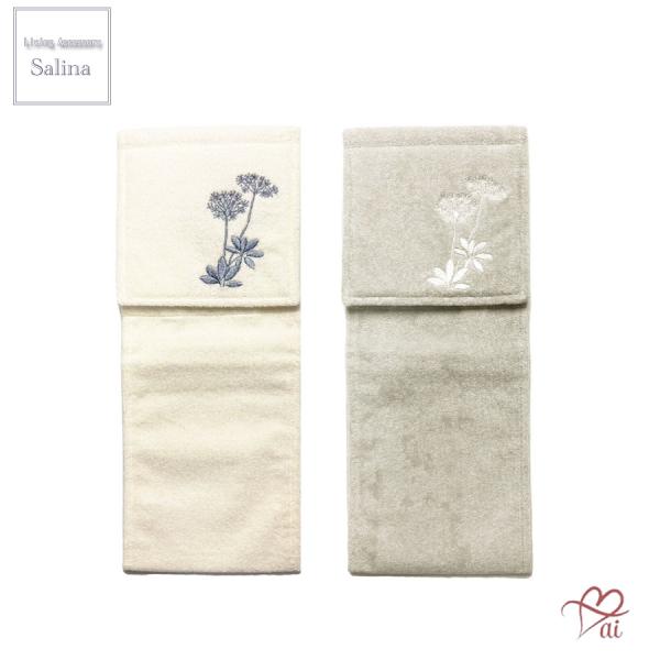 ■素材　表生地：パイル、綿　地糸：ポリエステル■トイレットペーパーが１つ入るポケット付き■カラー：アイボリー or グレー■ご家庭でお洗濯可能です（ドラム式洗濯機の場合の可否は洗濯機メーカーへ御確認をお願いいたします）■ペーパーホルダーカバ...