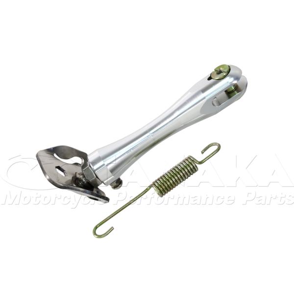 DAX125　CT125用　調整式アルミサイドスタンド・便利な長さ調整機構付　140ｍｍ〜200ｍｍ・純正サイドスタンドスイッチ対応【適合】　DAX125 （JB04、JB06）、CT125（JA55、JA65）【材質】　アルミ【注意事項】...