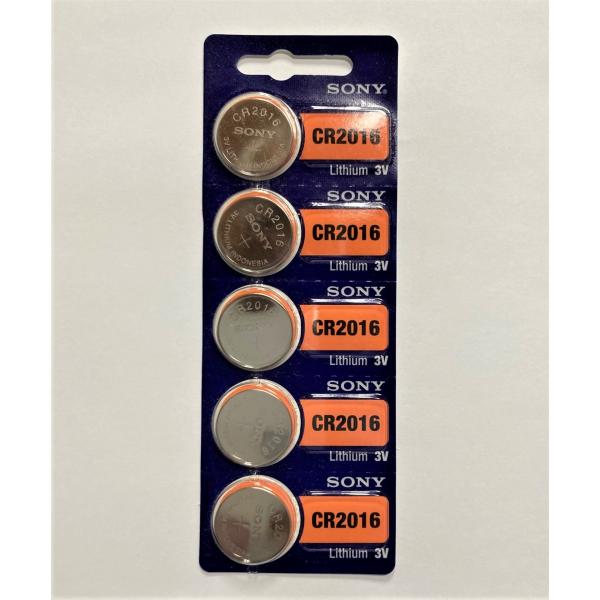 リチウムボタン電池 CR2016(５個)使用推奨期限2034年生産地：インドネシアソニー■ご注意事項■入荷時期により商品パッケージデザイン（メーカーロゴあり・なし・パッケージの大きさ・カラー）など変わる場合がございます。★定形外郵便での発送...