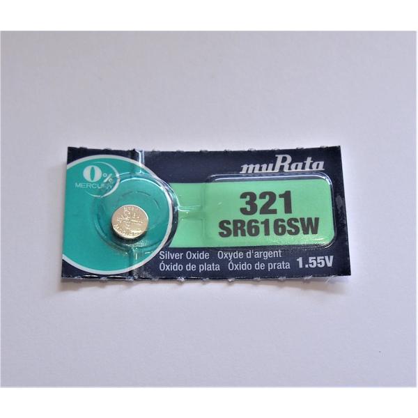 SR616SW（321） 1個使用推奨期限2027年8月生産地：国産村田製作所■ご注意事項■入荷時期により商品パッケージデザイン（メーカーロゴあり・なし・パッケージの大きさ・カラー）など変わる場合がございます。★定形外郵便での発送のためお問...