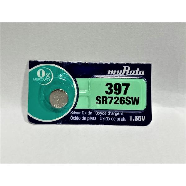 SR726SW（397） 1個使用推奨期限2027年3月生産地：国産村田製作所■ご注意事項■入荷時期により商品パッケージデザイン（メーカーロゴあり・なし・パッケージの大きさ・カラー）など変わる場合がございます。★定形外郵便での発送のためお問...