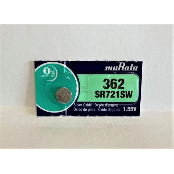 SR721SW（362）1個使用推奨期限 2027年3月生産地：国産村田製作所■ご注意事項■入荷時期により商品パッケージデザイン（メーカーロゴあり・なし・パッケージの大きさ・カラー）など変わる場合がございます。★定形外郵便での発送のためお問...