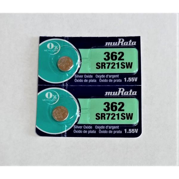 SR721SW（362）2個使用推奨期限 2027年3月生産地：国産村田製作所■ご注意事項■入荷時期により商品パッケージデザイン（メーカーロゴあり・なし・パッケージの大きさ・カラー）など変わる場合がございます。★定形外郵便での発送のためお問...