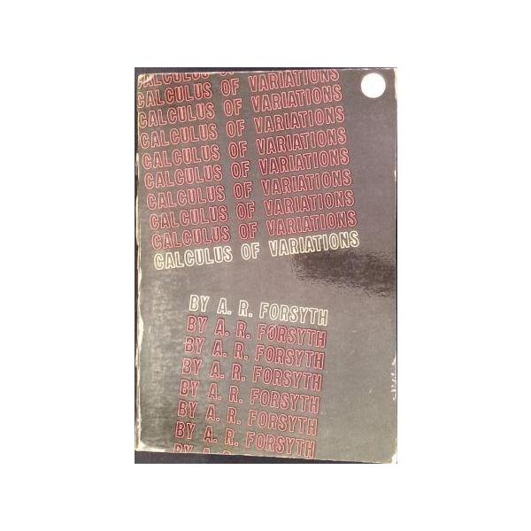 （古本）Calculus of Variations A.R.Forsyth Dover Publications F08080 1960発行