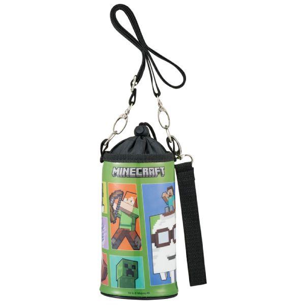 Plust（プラスト）　【マインクラフト エナメルペットボトルケース】エナメルの光沢がおしゃれで可愛いペットボトルケース！500mlサイズまでのペットボトルに対応。開閉口はペットボトルを入れたまま飲める巾着式。内側は、アルミ蒸着フィルムを使...