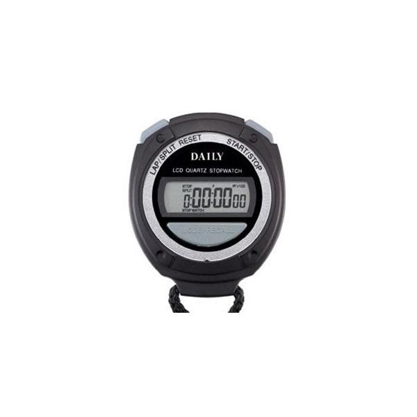 リズム時計　ストップウォッチお手ごろ価格のストップウォッチニューモデル！大切な計測タイムの記録に最適です。●最小測定単位：1/1000秒計時●最大連続測定時間：9時間59分59秒●正面のボタンでもスタート/ストップ操作が可能で卓上でも使えま...