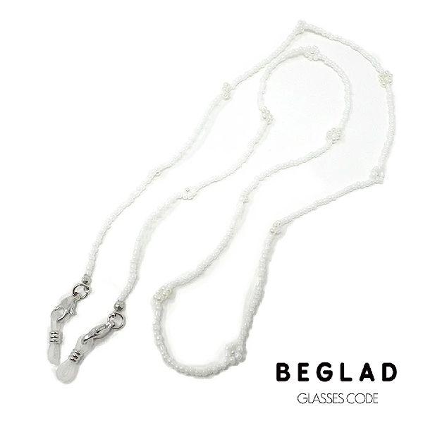 メガネチェーン グラスコード上品な輝きで女性らしさが一気に加速【BEGLAD　ビグラッド】メガネに取り付けたままでOK。掛け外しの煩わしさを軽減しながら、おしゃれなアクセントをプラスできるグラスコードです。洗練されたデザインが、カジュアルな...
