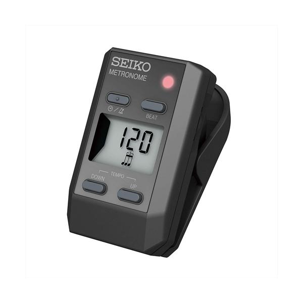 SEIKO（セイコー）【デジタルメトロノーム】　クリップ型あらゆる楽器奏者の日々の練習に必要な機能を、譜面台や洋服などにはさめる小型クリップに凝縮したデジタルメトロノームです。便利な時計つき！普段は時計、練習の時はメトロノームとして使用でき...